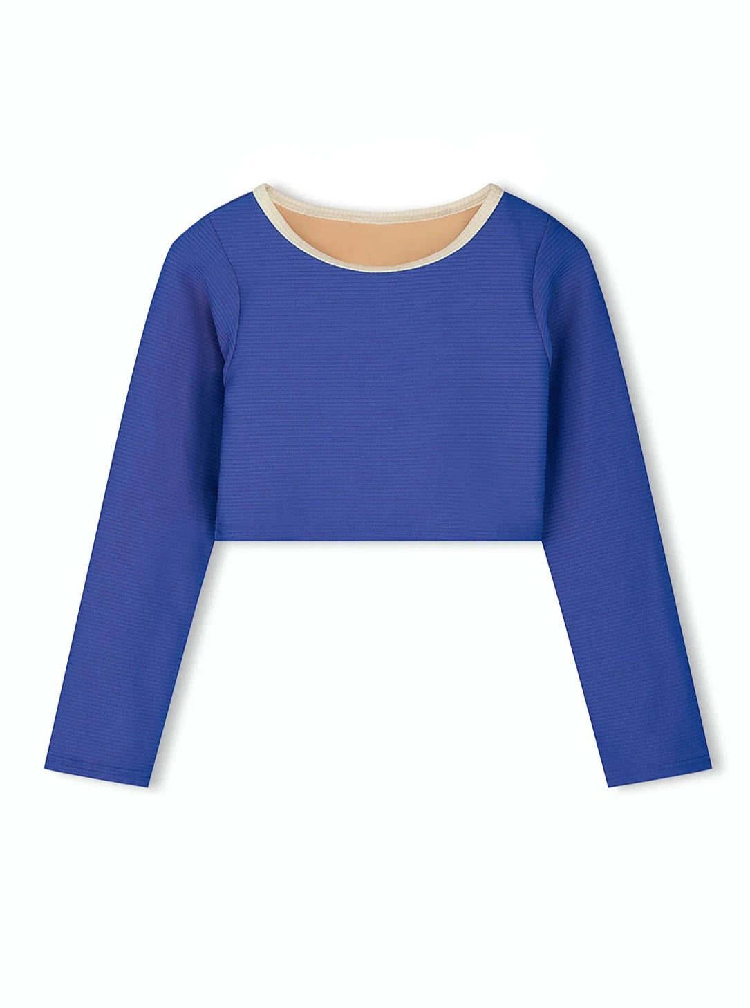 Mini Rib Crop Rashie - Deep Blue – lobo nosara